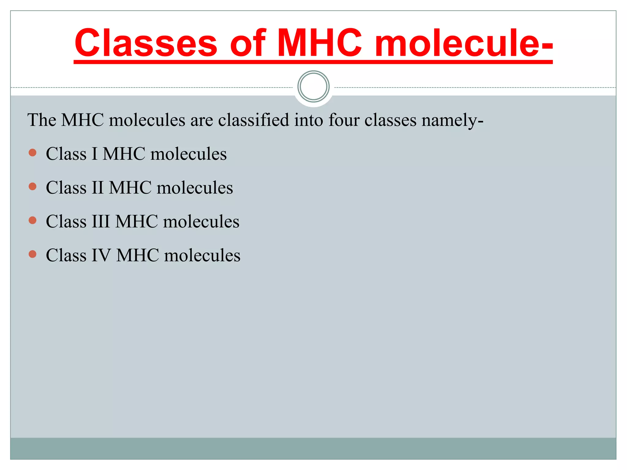 MHC major histocompatibility complex | PPTX