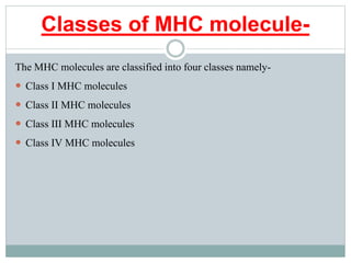 MHC major histocompatibility complex | PPTX