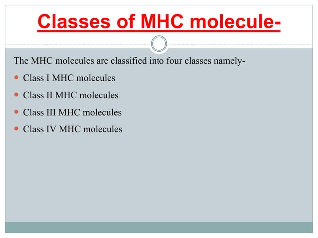 MHC major histocompatibility complex | PPTX | Genetics | Science