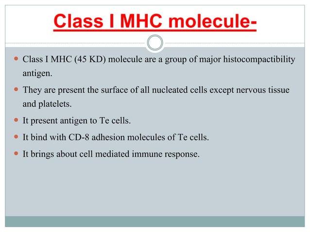 MHC major histocompatibility complex | PPTX | Genetics | Science
