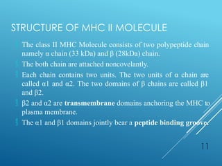 MHC.pptx its structure types and functions | PPTX