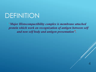 MHC.pptx its structure types and functions | PPTX