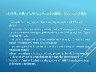 MHC.pptx its structure types and functions | PPTX