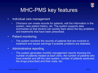 Overview of Mentcare systen - TEST FILE | PPTX