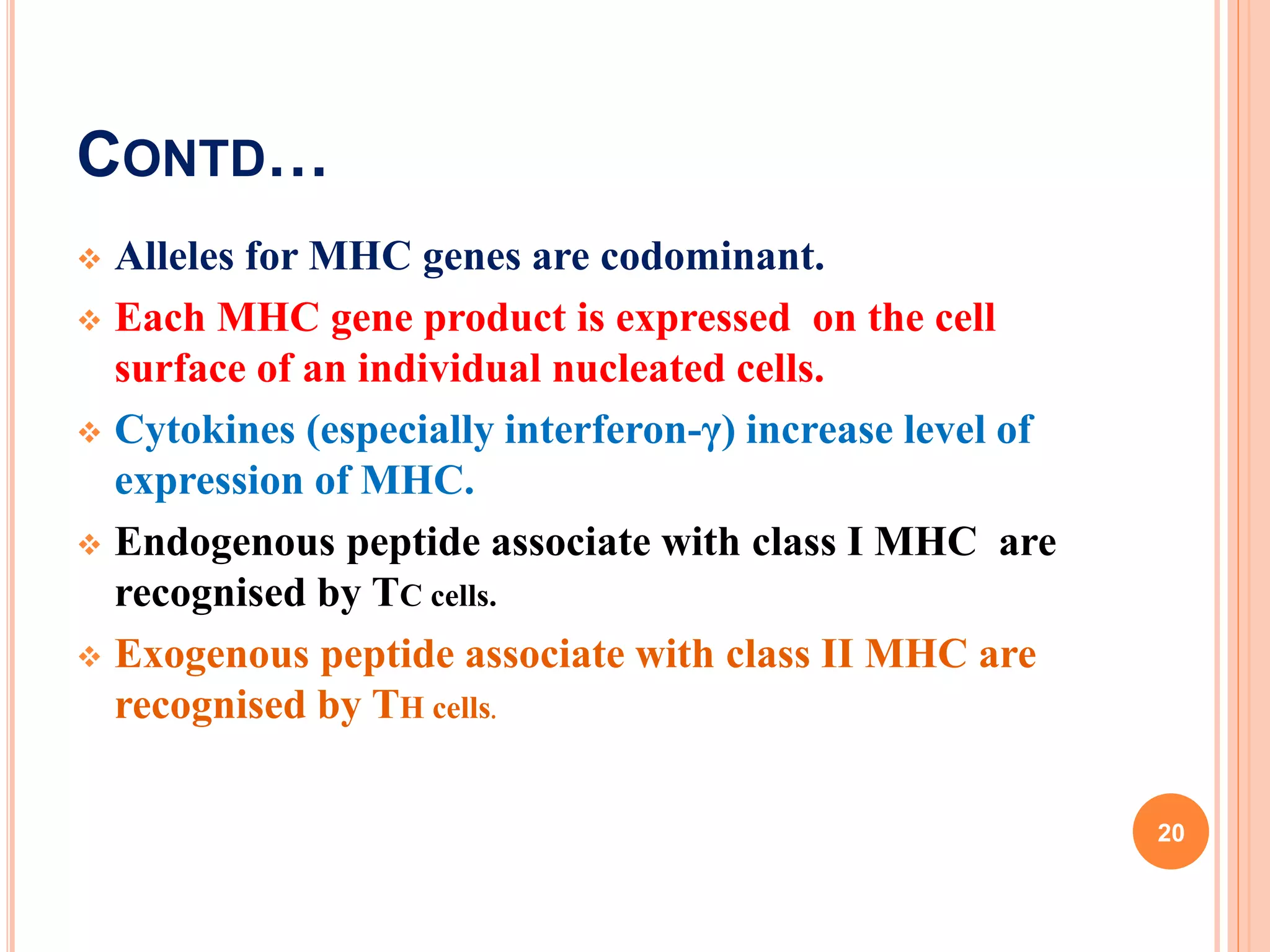 MAJOR HISTOCOMPATIBILITY COMPLEX | PPTX