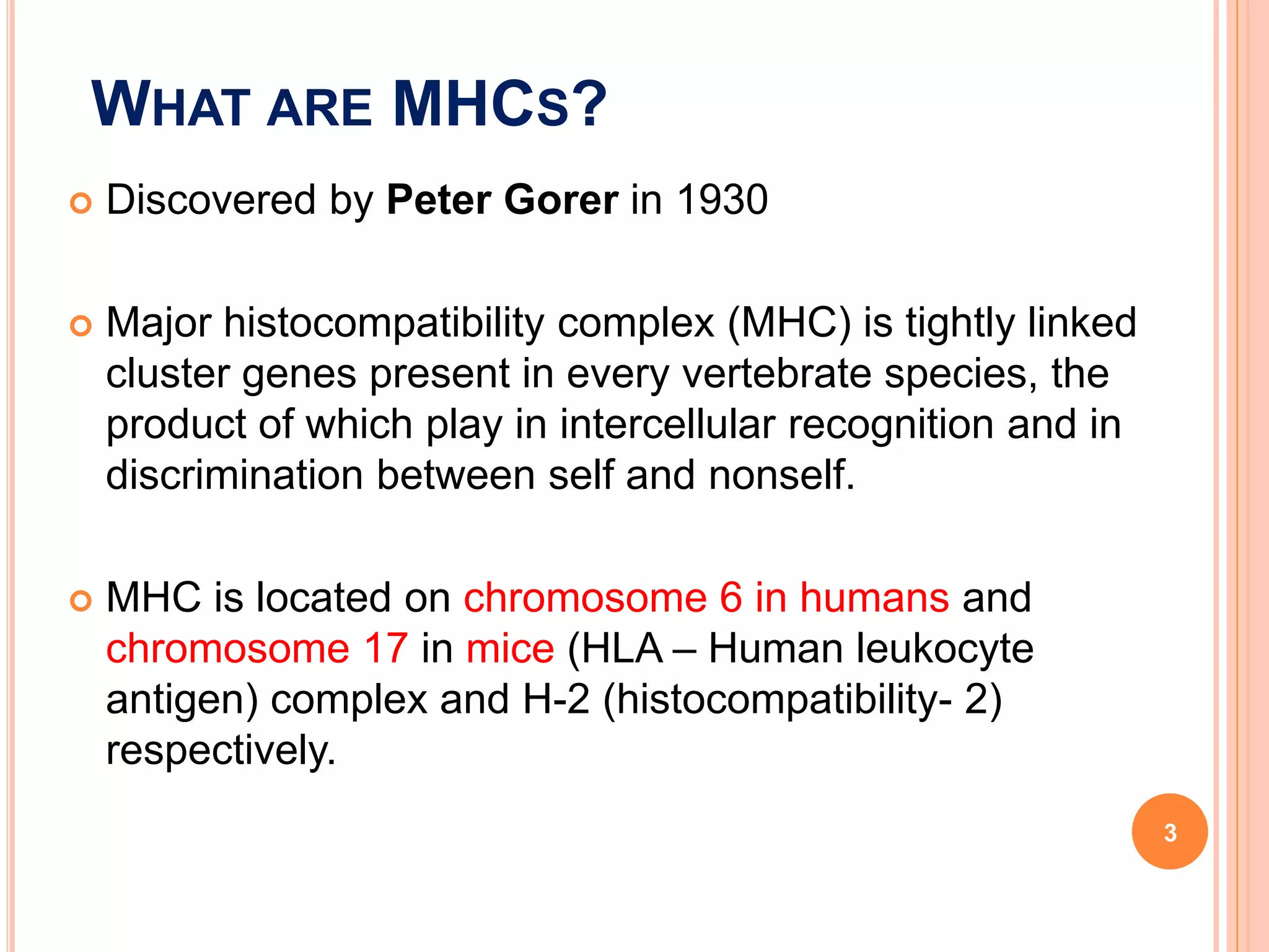 MAJOR HISTOCOMPATIBILITY COMPLEX | PPTX