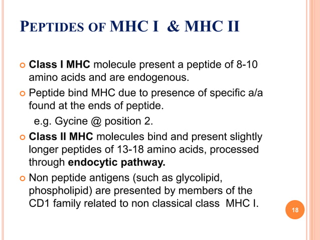 MAJOR HISTOCOMPATIBILITY COMPLEX | PPTX | Chemistry | Science