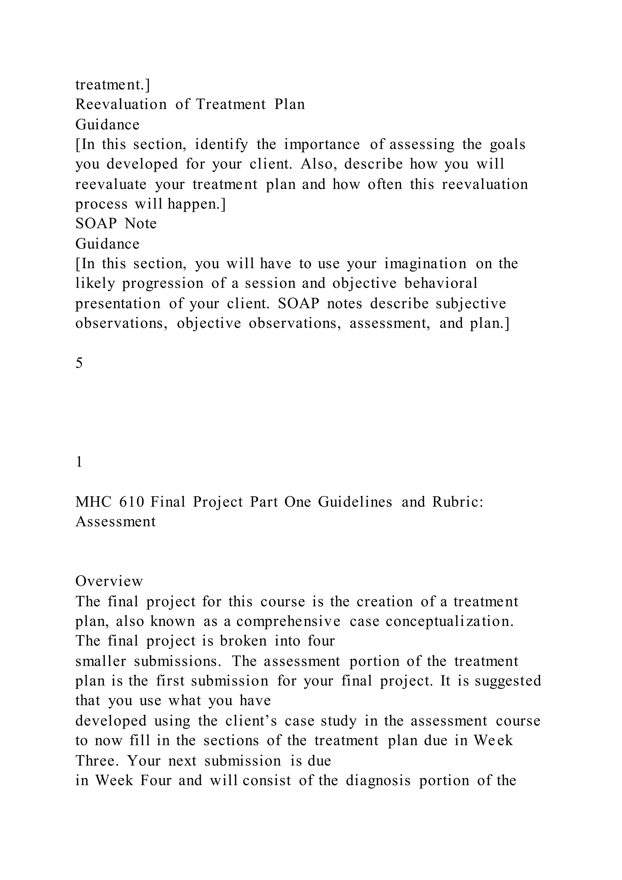 MHC 610 Comprehensive Case Conceptualization TemplateInstructi | DOCX