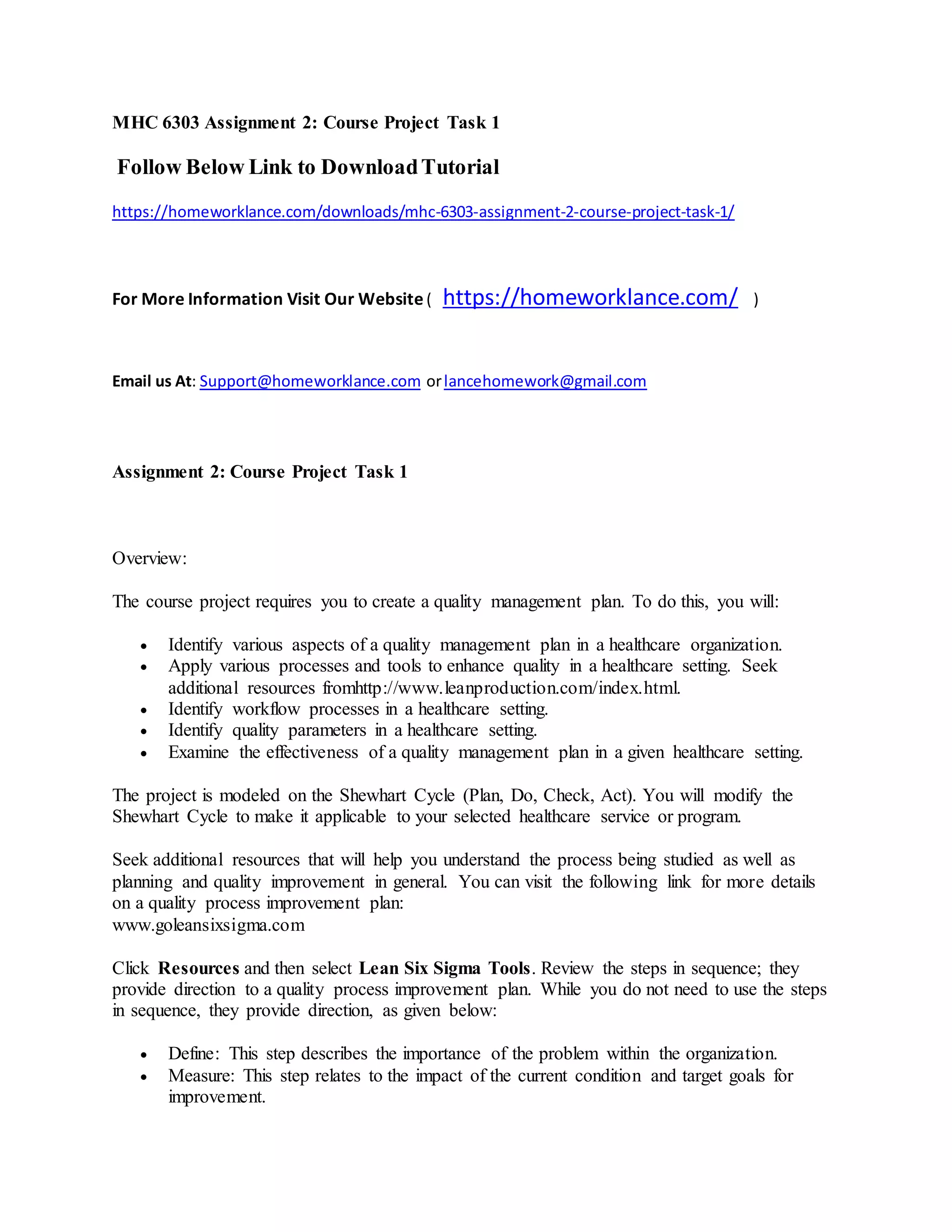 Mhc 6303 assignment 2 course project task 1 | DOCX