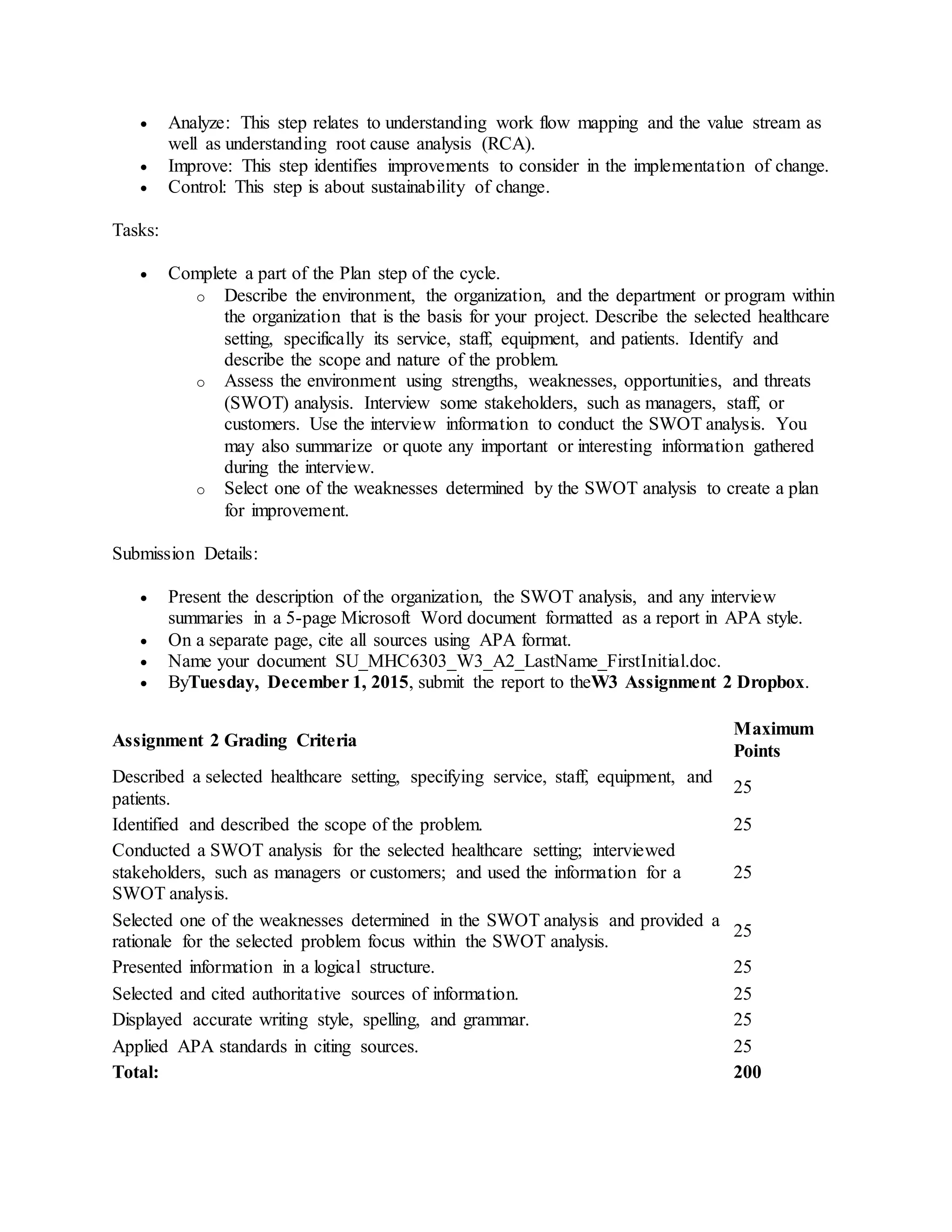 Mhc 6303 assignment 2 course project task 1 | DOCX