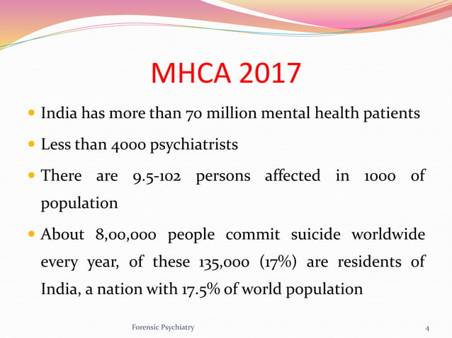 Mhca 2017 | PPTX | Mental Health | Diseases and Conditions
