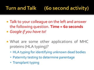 MHC and Antigen presentation | PPTX