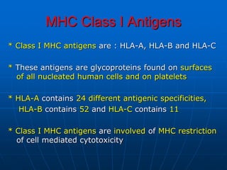 MHC and graft rejection modified.ppt