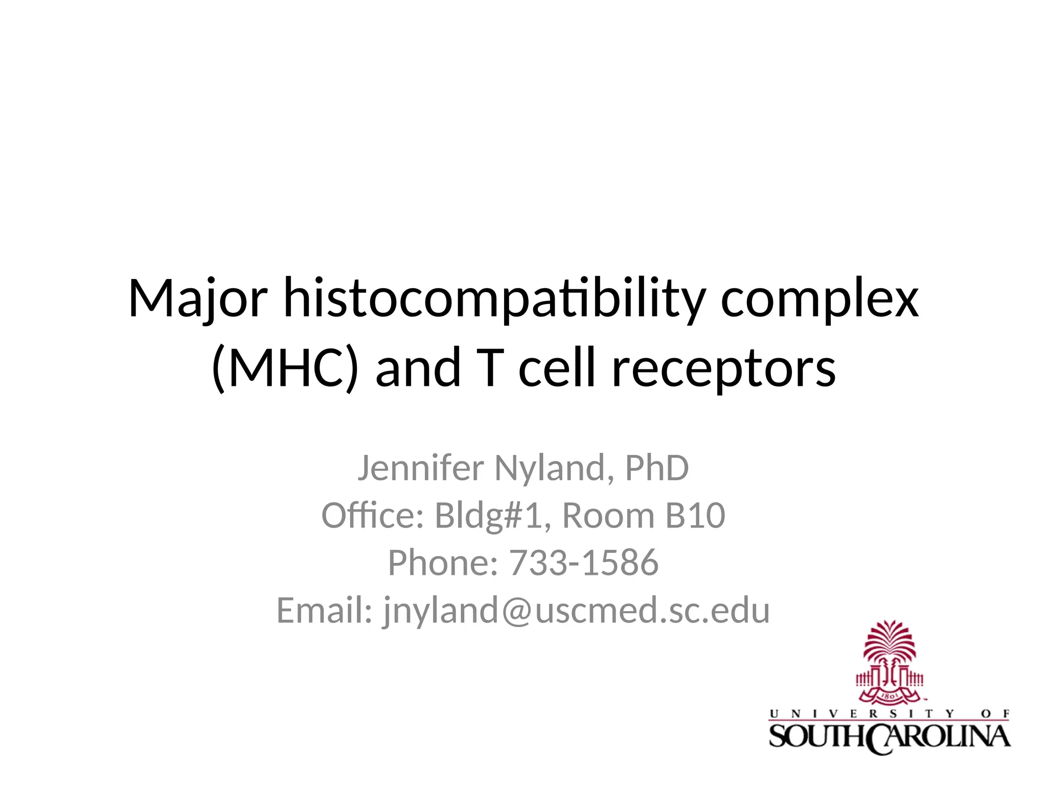 MHC and T cell receptor Human immunology.ppt