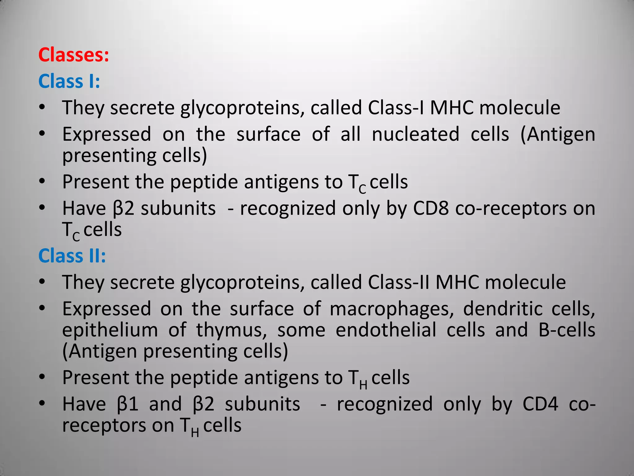STRUCTURE AND FUNCTIONS OF MHC | PDF