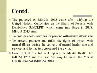 Mental Health Care Bill | PPTX