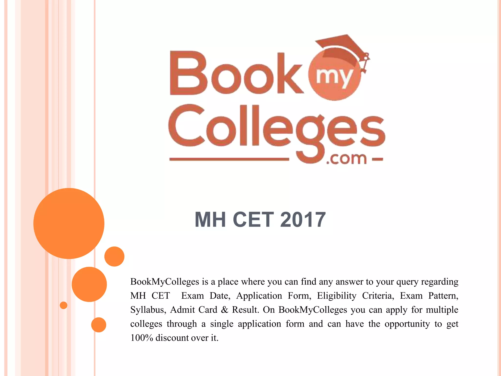 Mh cet 2017 ppt | PPTX