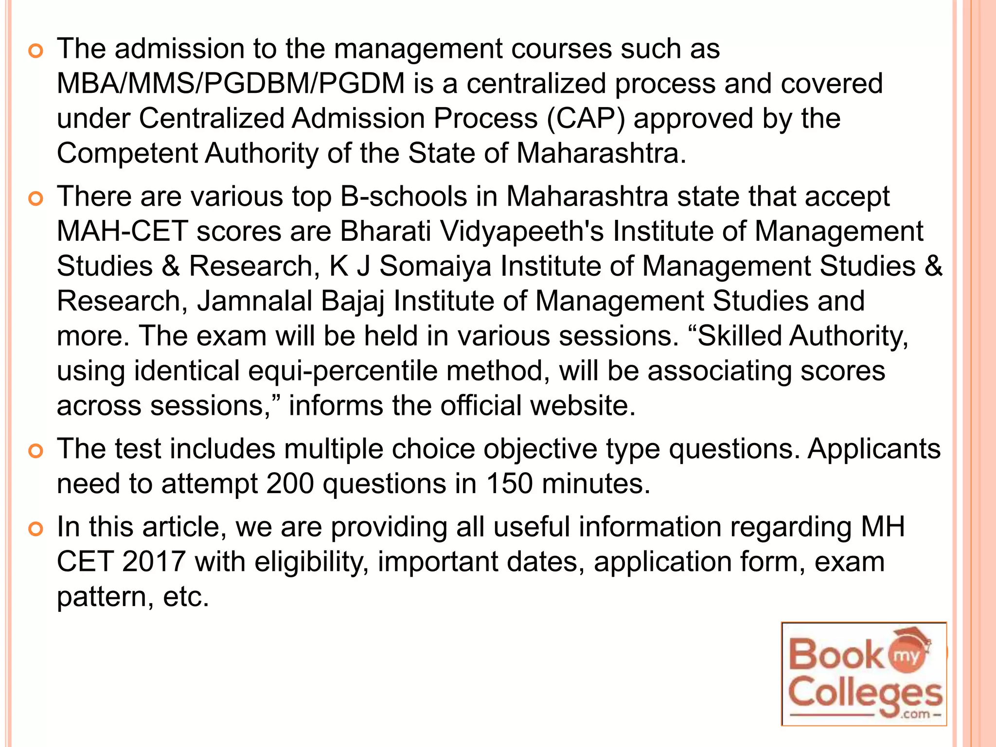 Mh cet 2017 ppt | PPTX