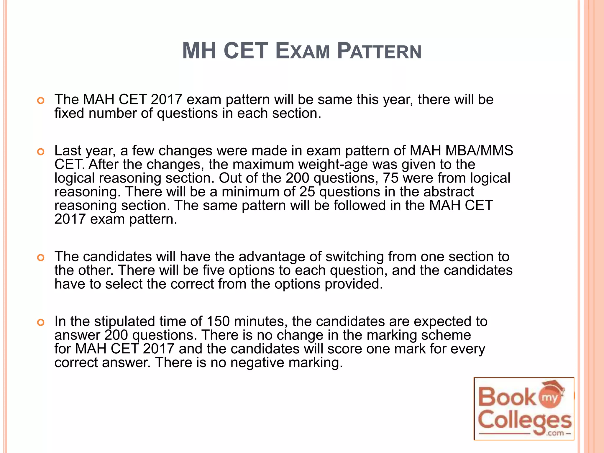 Mh cet 2017 ppt | PPTX