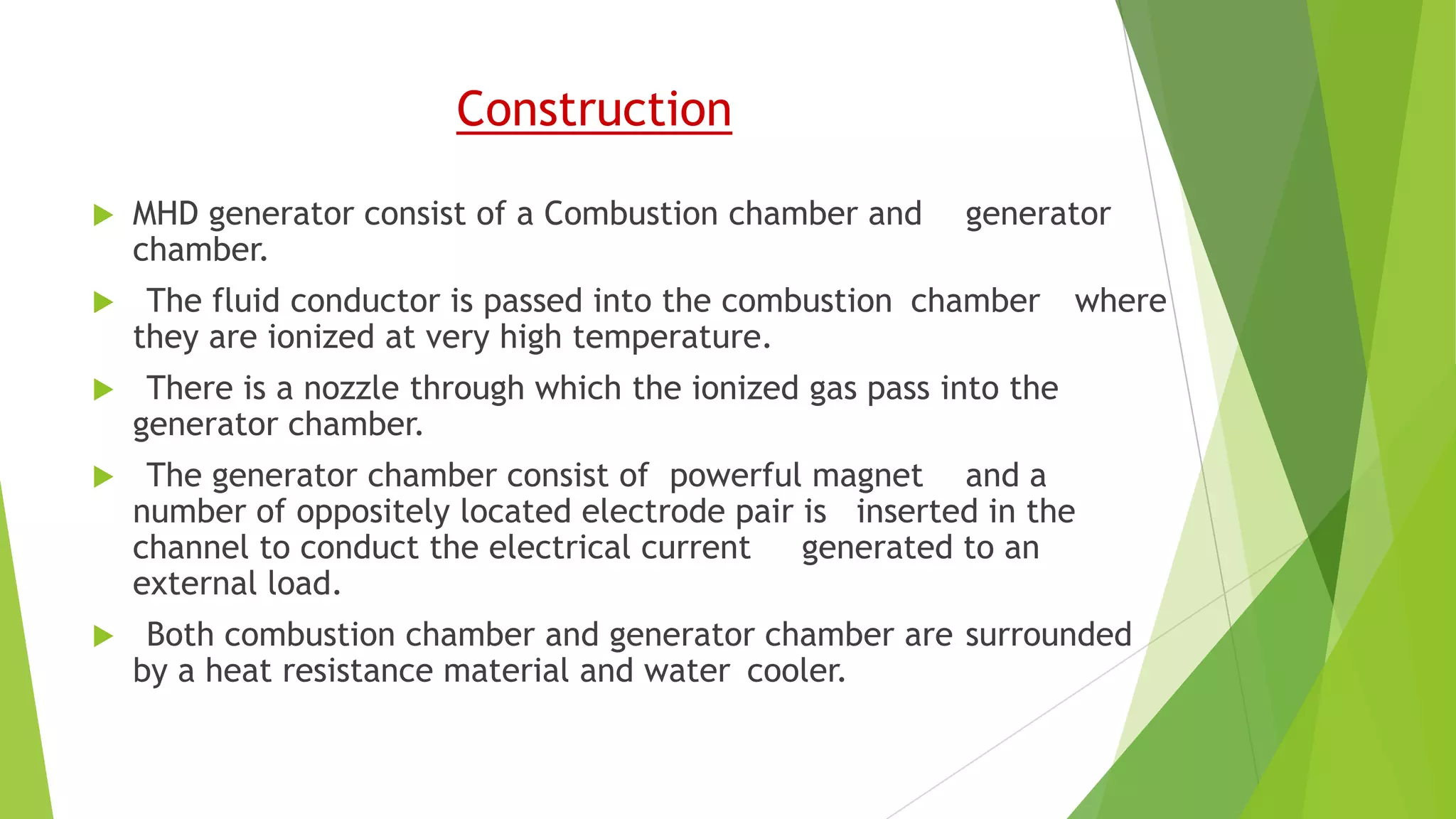 Thermal ionization in MHD generator | PPTX