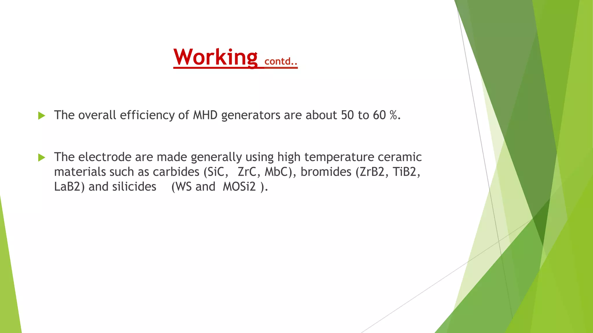 Thermal ionization in MHD generator | PPTX