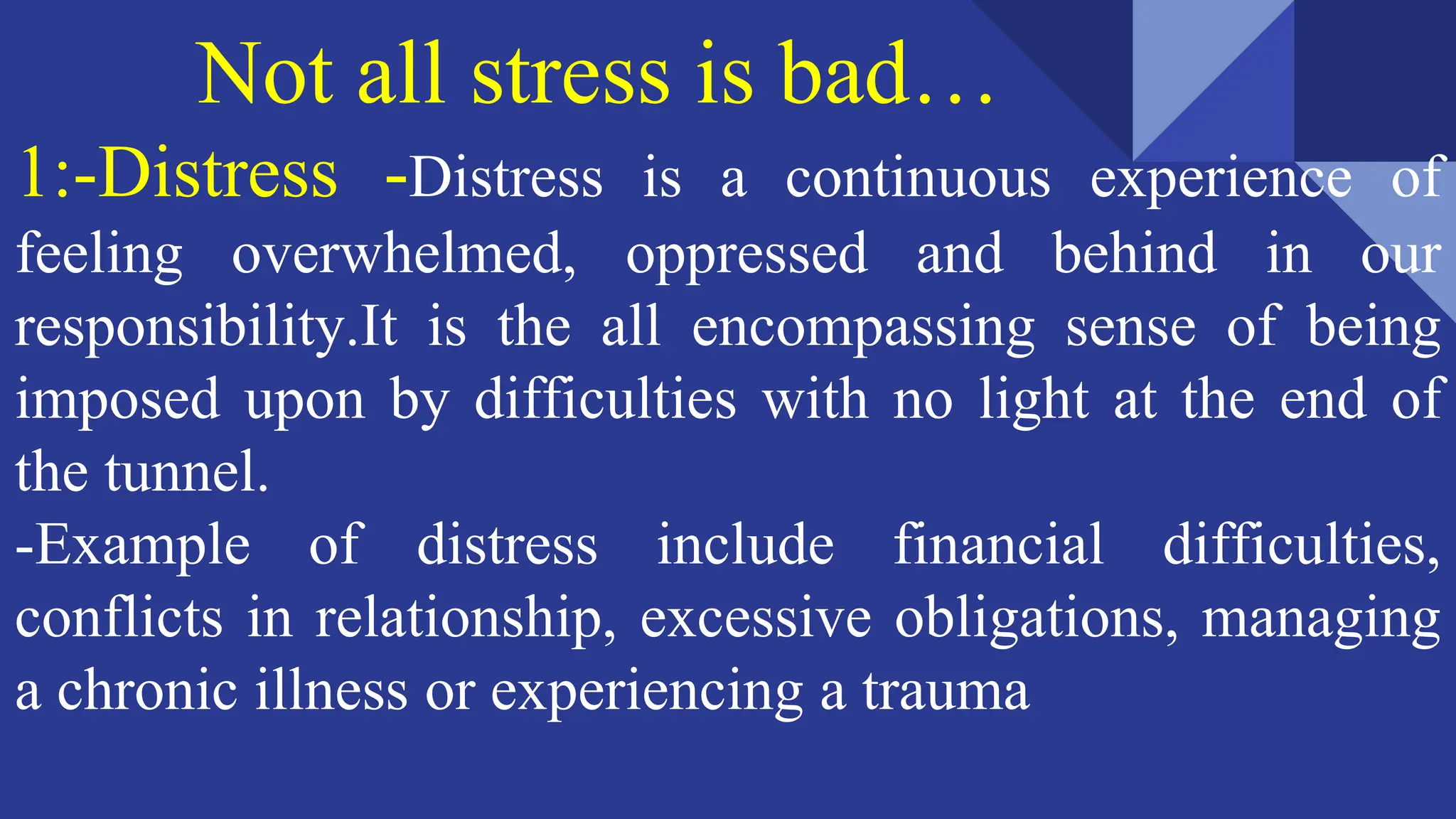 stress management , college of home science, Baba Saheb Bhim Rao ...