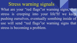 stress management , college of home science, Baba Saheb Bhim Rao ...