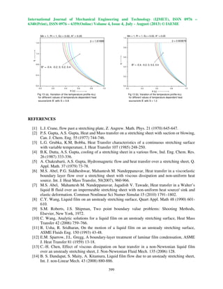 Mhd and heat transfer in a thin film over an unsteady stretching surface with | PDF | Physics ...
