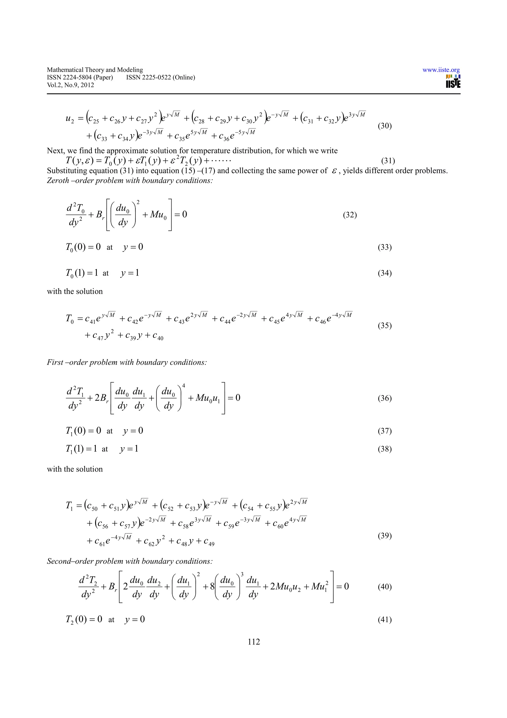 Mhd flow of a third grade fluid with heat transfer and | PDF