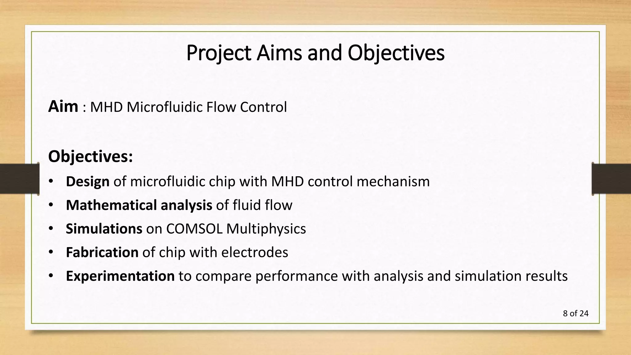 Microfluidic Flow Control using Magnetohydrodynamics | PPTX