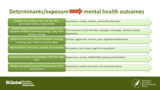 Mental health and the environment: Bringing nature back into people's ...