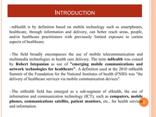 Mobile Health(mHealth): A Technology in Healthcare | PPTX