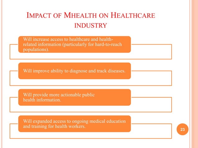 Mobile Health(mHealth): A Technology in Healthcare | PPTX