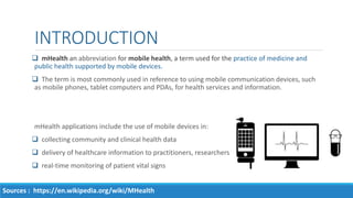 Mhealth - mobile health | PPTX