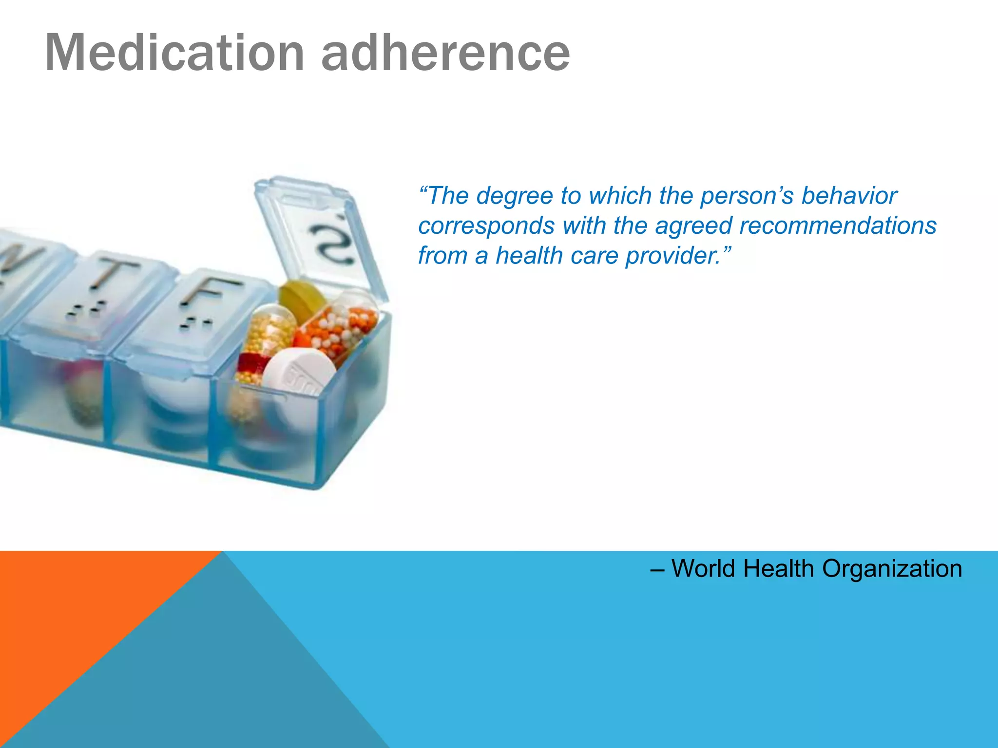 Mhealth for improved medication adherence | PPTX