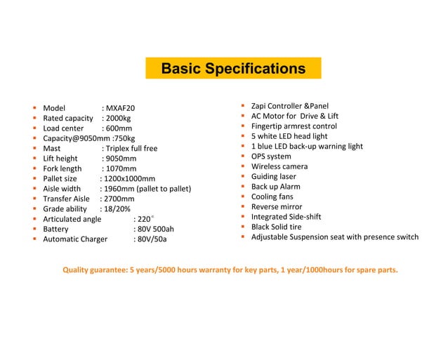 MHE NEXT Articulated Forklift | PPT