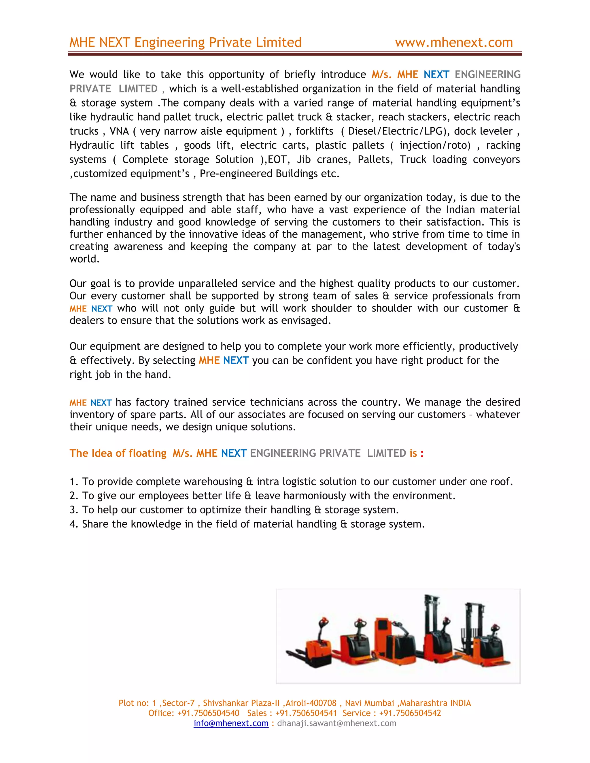 MHE NEXT Introduction letter | PDF