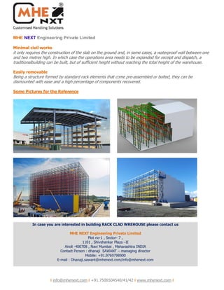 MHE NEXT Rack Clad Warehouse | PDF