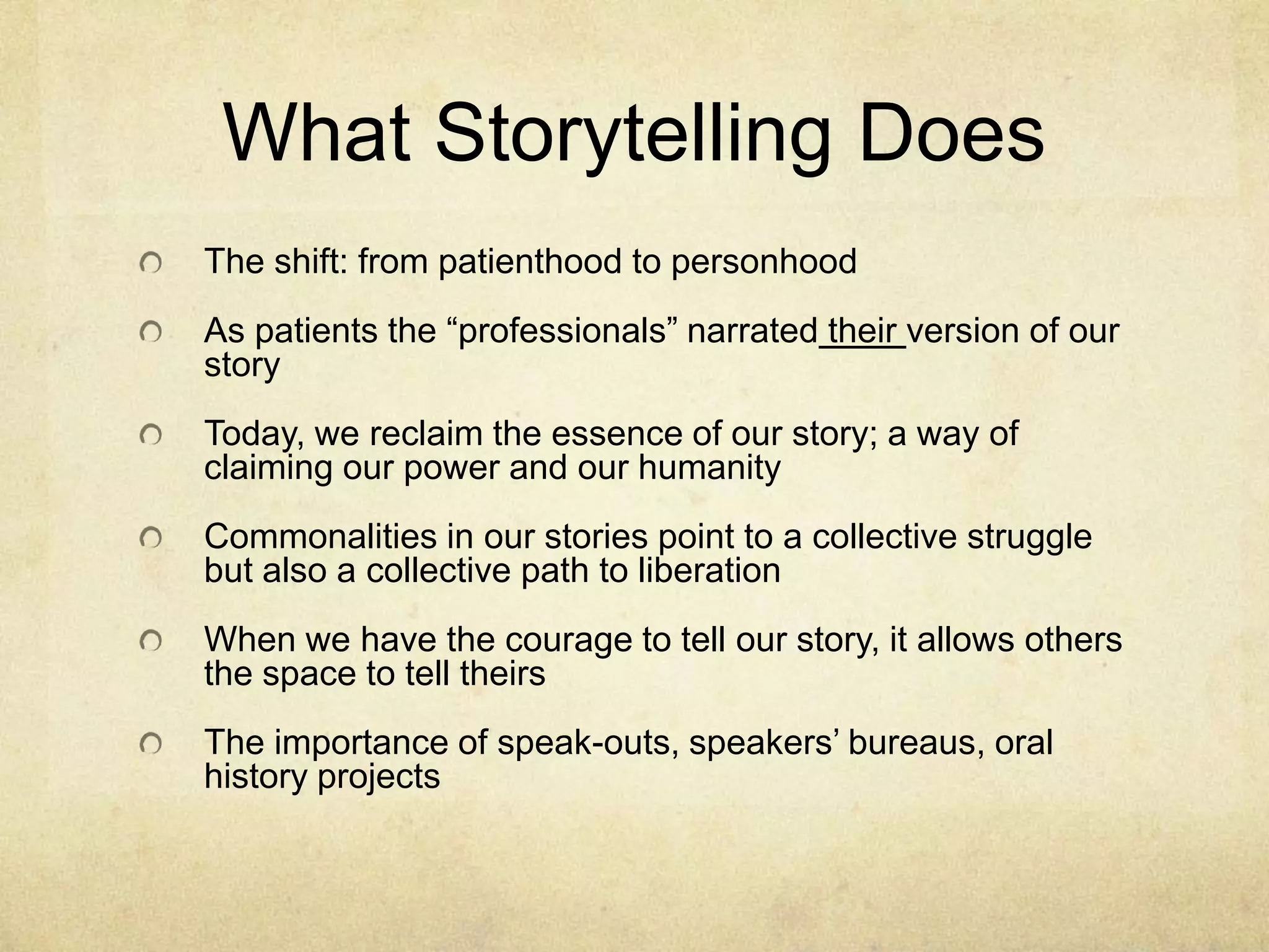 Storytelling for Advocacy Purposes | PPTX