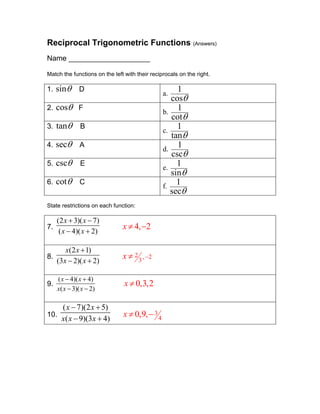 Mhf4 U Trig | PDF