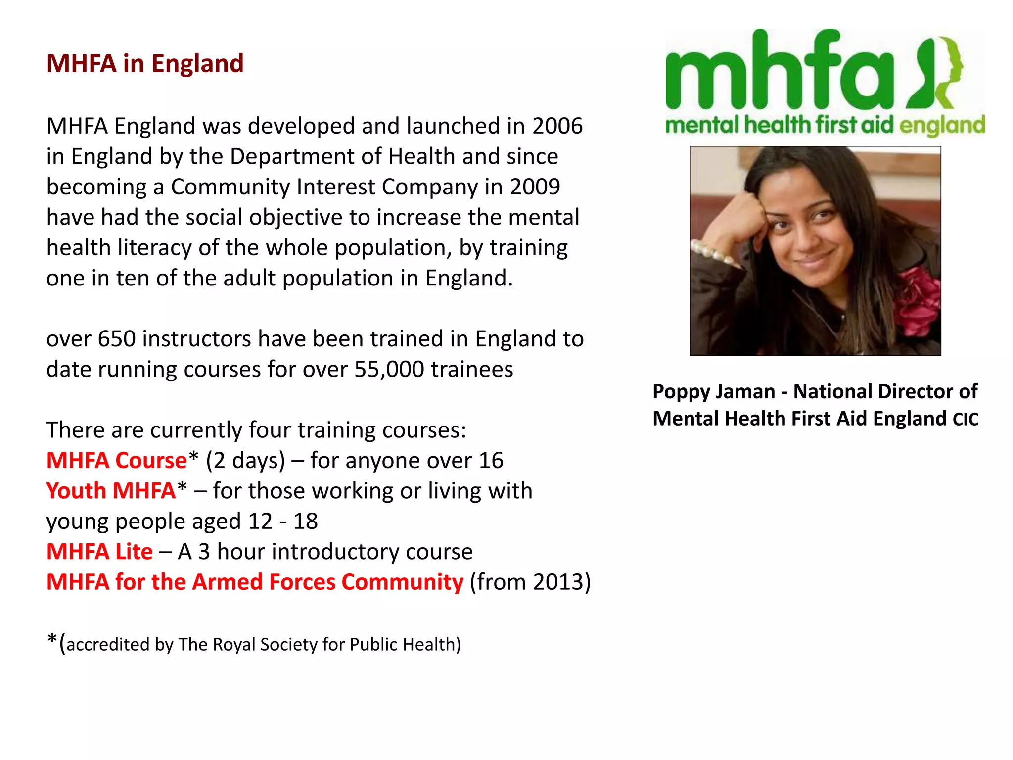 Mhfa presentation pp63 | PPTX
