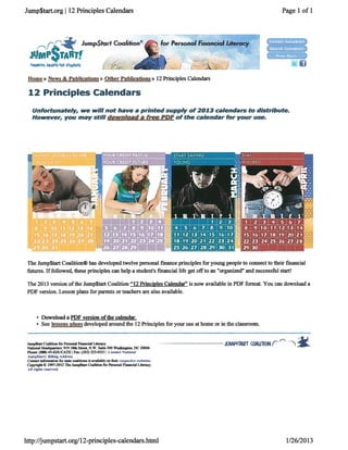 America Saves Week Class Handouts-02-13 | PDF