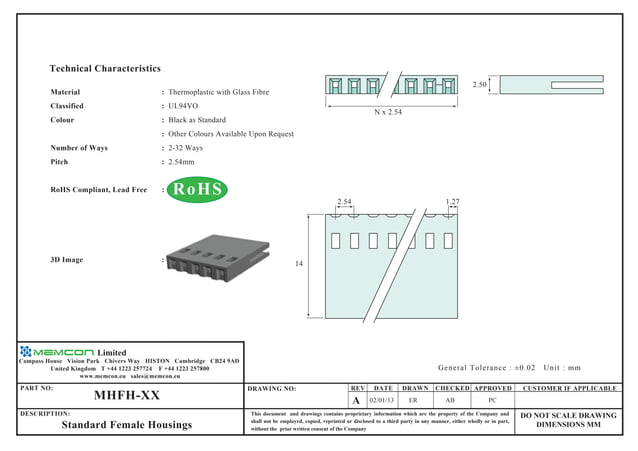 Memcon Mhfh housing-series-specification | PDF