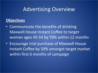 Maxwell House Campaign Project | PPT