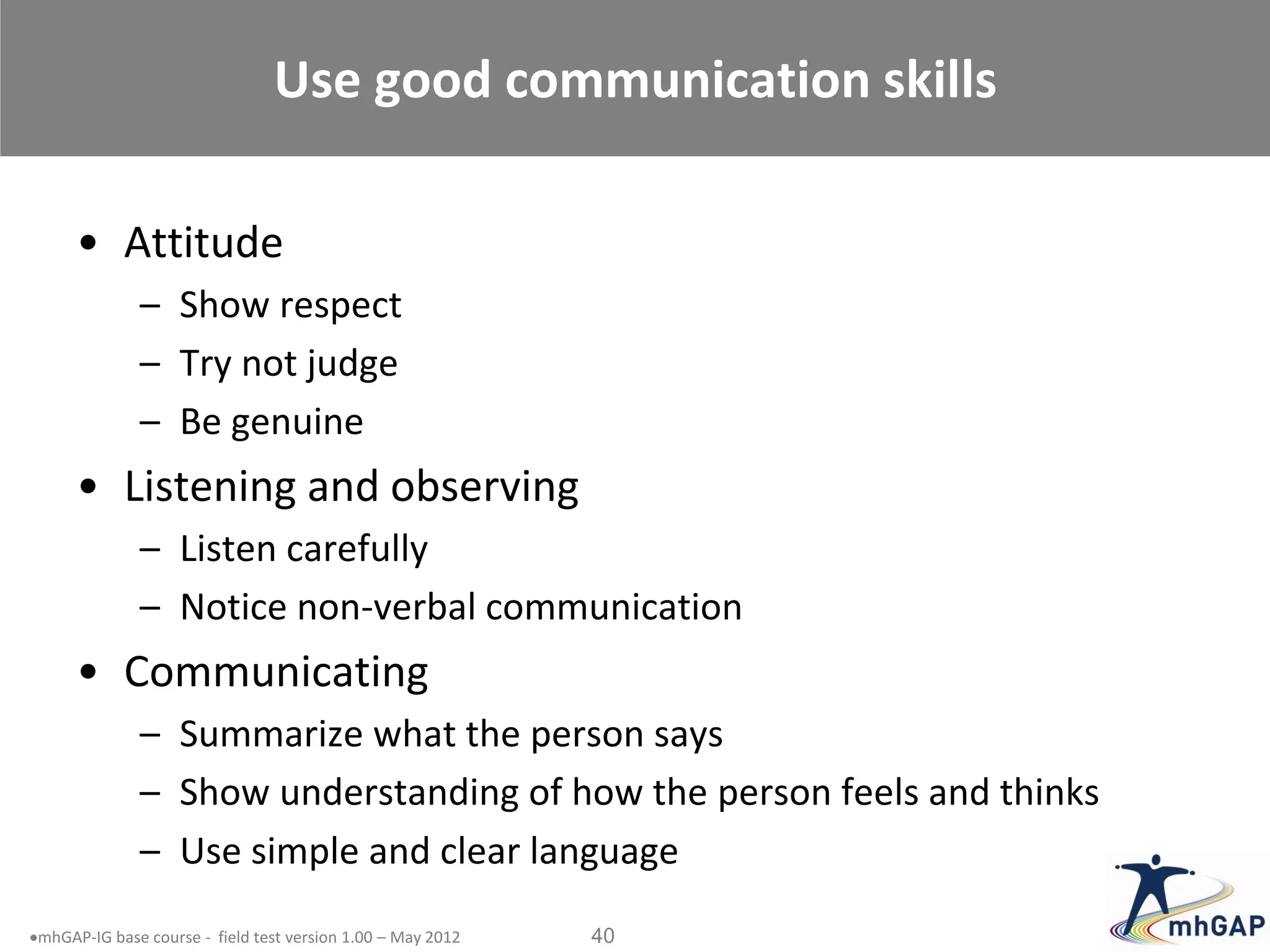 Mh gap 01 base | PDF