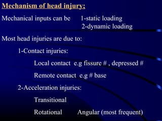 Minor and moderate head injuries in children | PPT