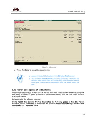 9 central sales tax (CST) | PDF