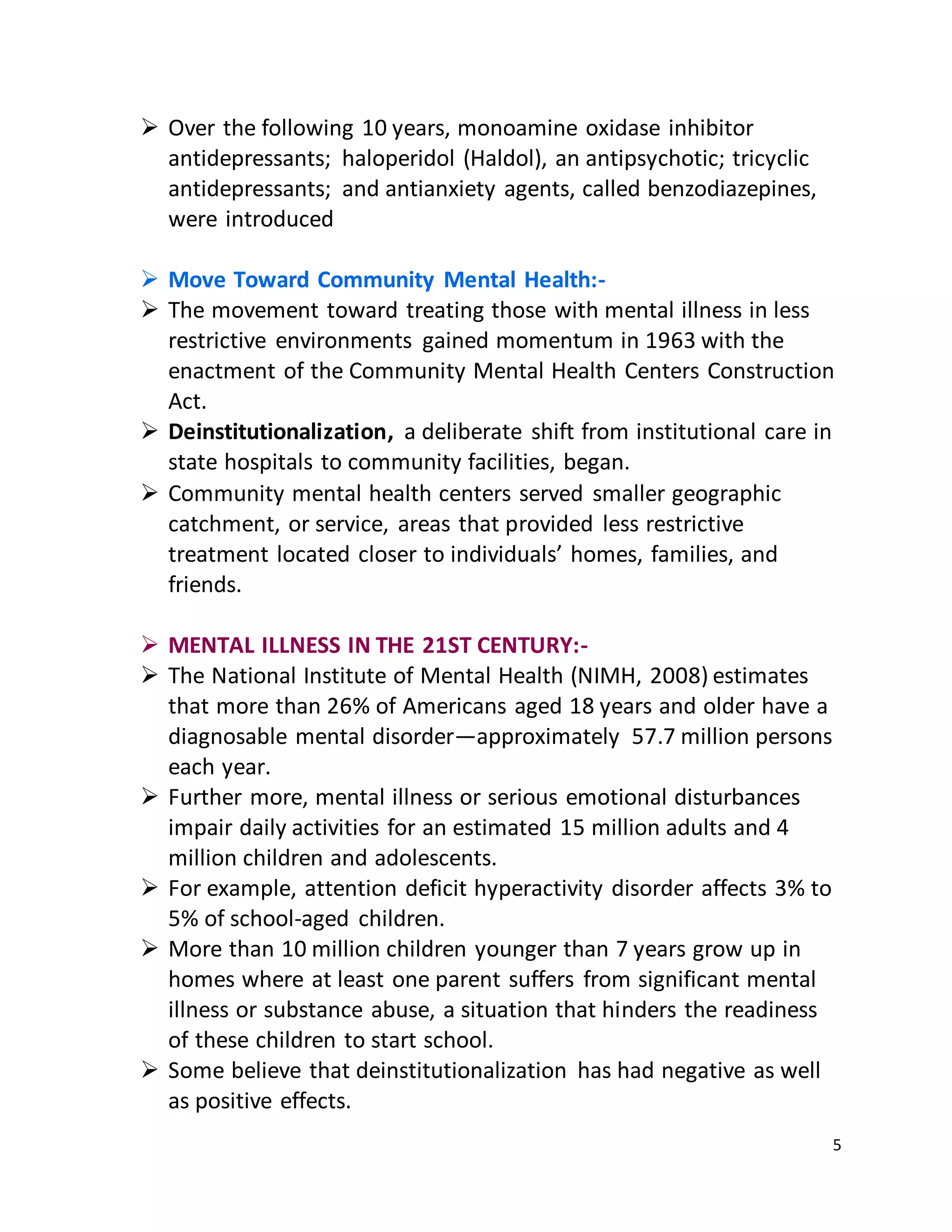 MENTAL HEALTH NURSING / PSYCHIATRIC NURSING | DOCX