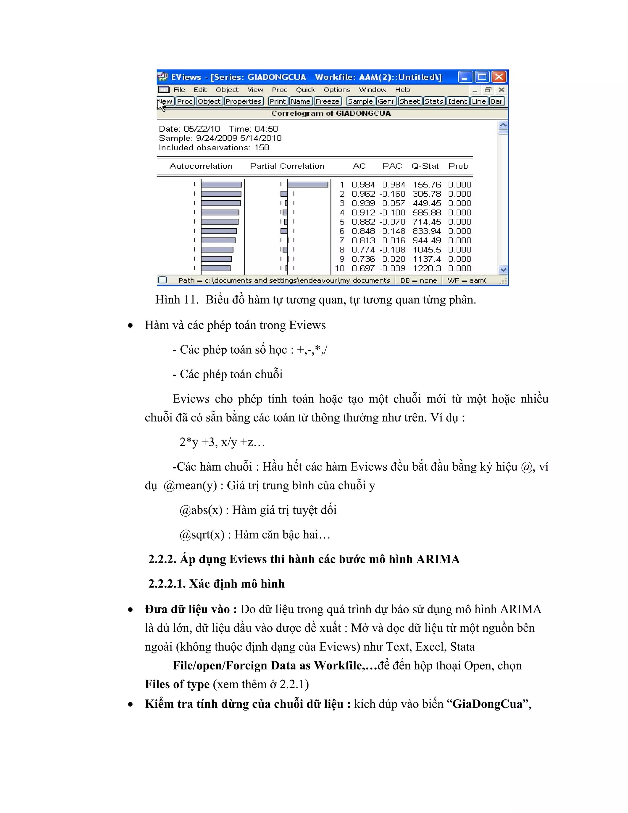 Mô hình arima | PDF