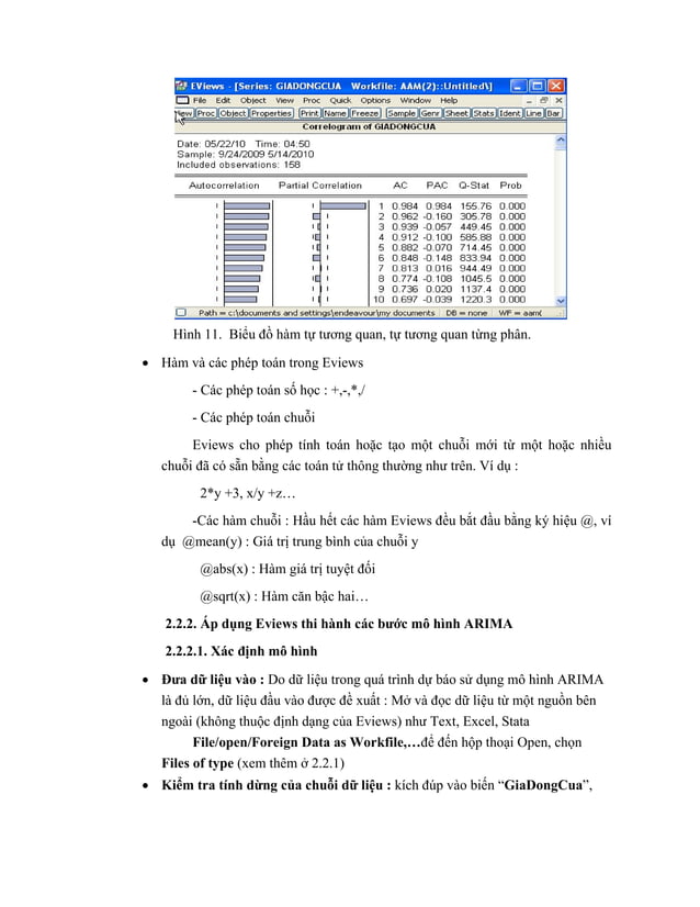 Mô hình arima | PDF